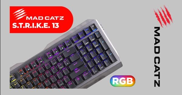 Mad Catz S.T.R.I.K.E. 13 RGB — Cherry MX Red 96-Key Keyboard