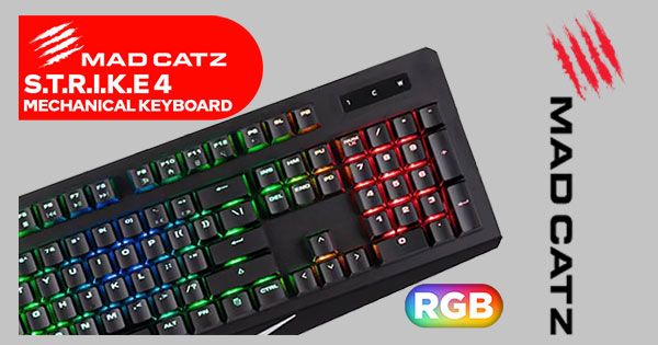 Mad Catz S.T.R.I.K.E. 4 Gaming Keyboard - Pro-Level Performance