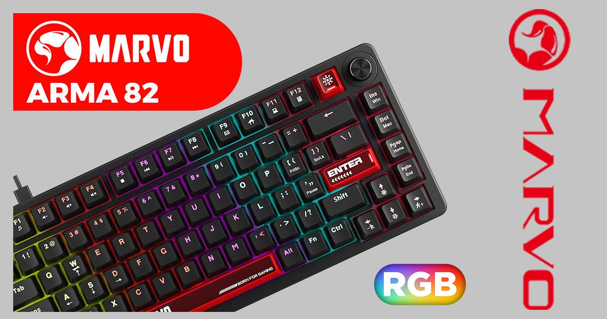 Marvo Arma KG936 — 82-Key Compact Mechanical Keyboard