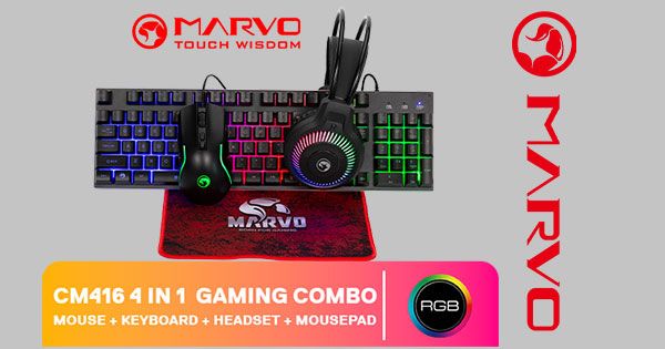 MARVO CM416 4 IN 1 Gaming Combo - Complete Gaming Set
