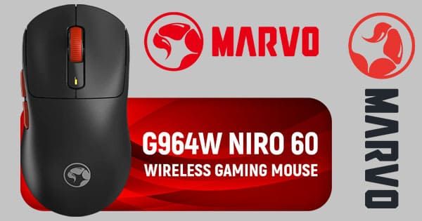 MARVO G964W Niro 60 Wireless Gaming Mouse - Pixart 3311