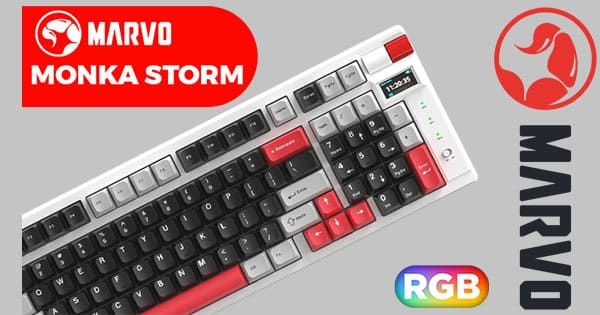 Buy MARVO KG991W Monka Storm Mechanical Keyboard - Open Box Sale