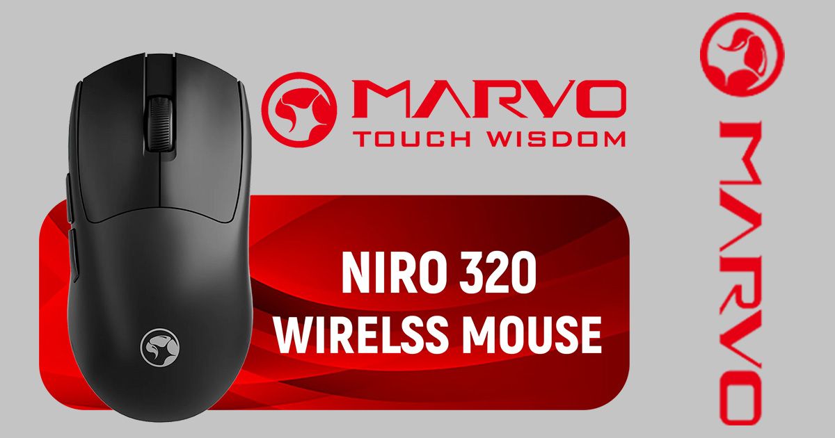 MARVO G867 Niro 320 Wireless Gaming Mouse — 58g, 8000 DPI