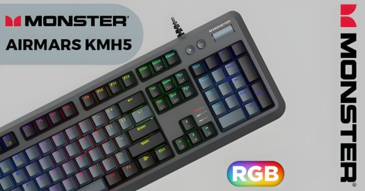 MONSTER Airmars KMH5 USB Mechanical Gaming Keyboard