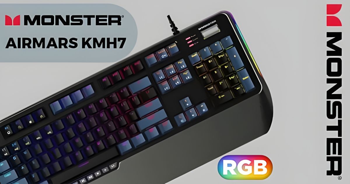 MONSTER Airmars KMH7 USB Mechanical Gaming Keyboard