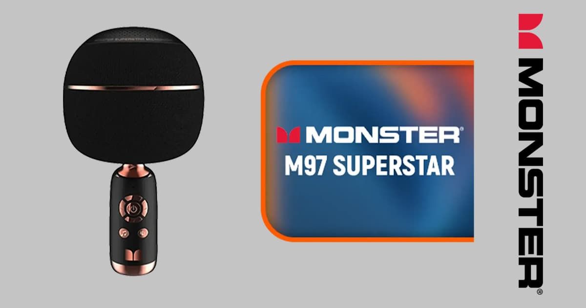 Buy Monster M97 Superstar Microphone Black | High-Quality Sound