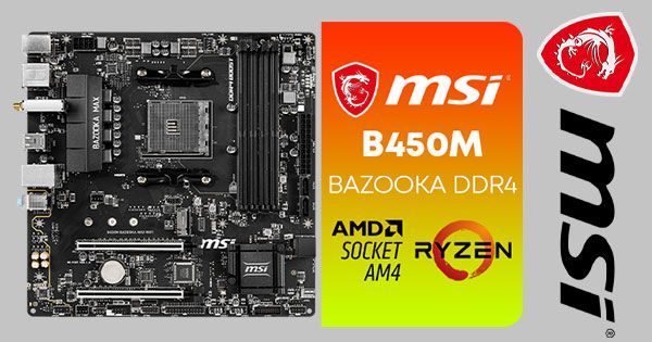 MSI B450M Bazooka Max WiFi Motherboard - Open Box Deal