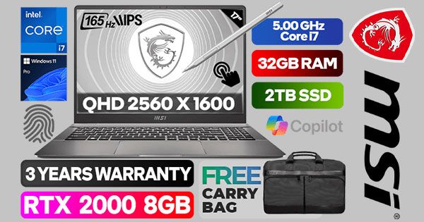 MSI CreatorPro Z17 A13VJT RTX 2000 - Powerful Workstation Laptop