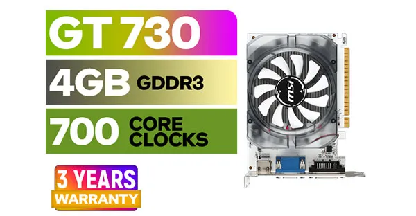 Buy MSI GeForce GT 730 4GB - Affordable Graphics Card for Gaming ...