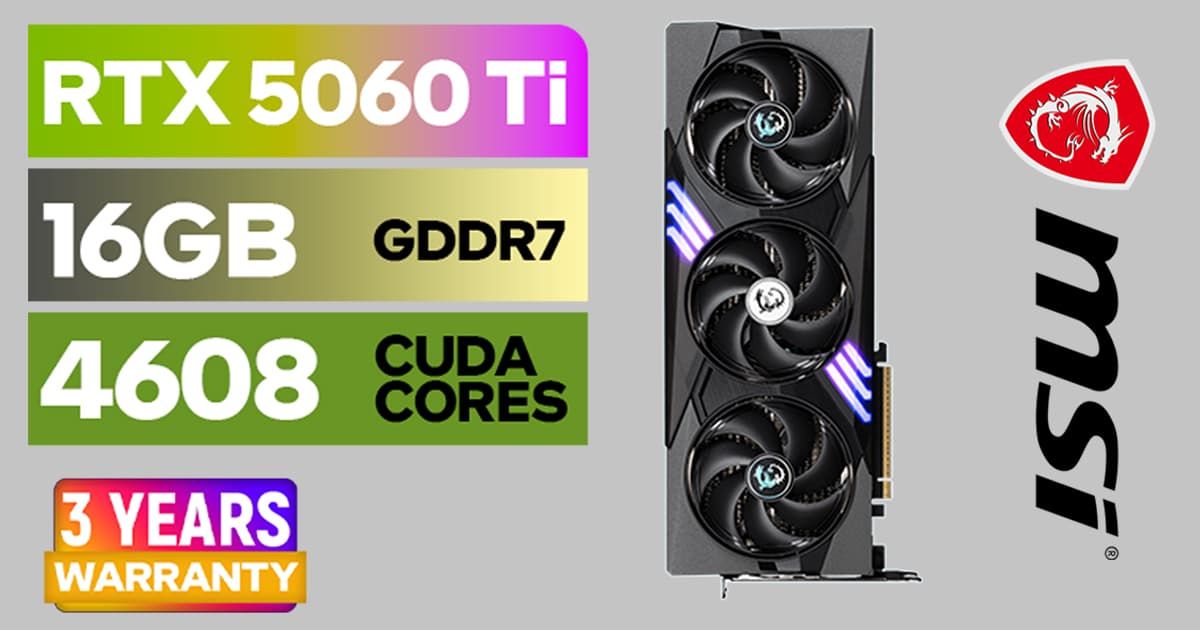 MSI GeForce RTX 5060 Ti 16G Gaming Trio OC – Ultimate Gaming Power