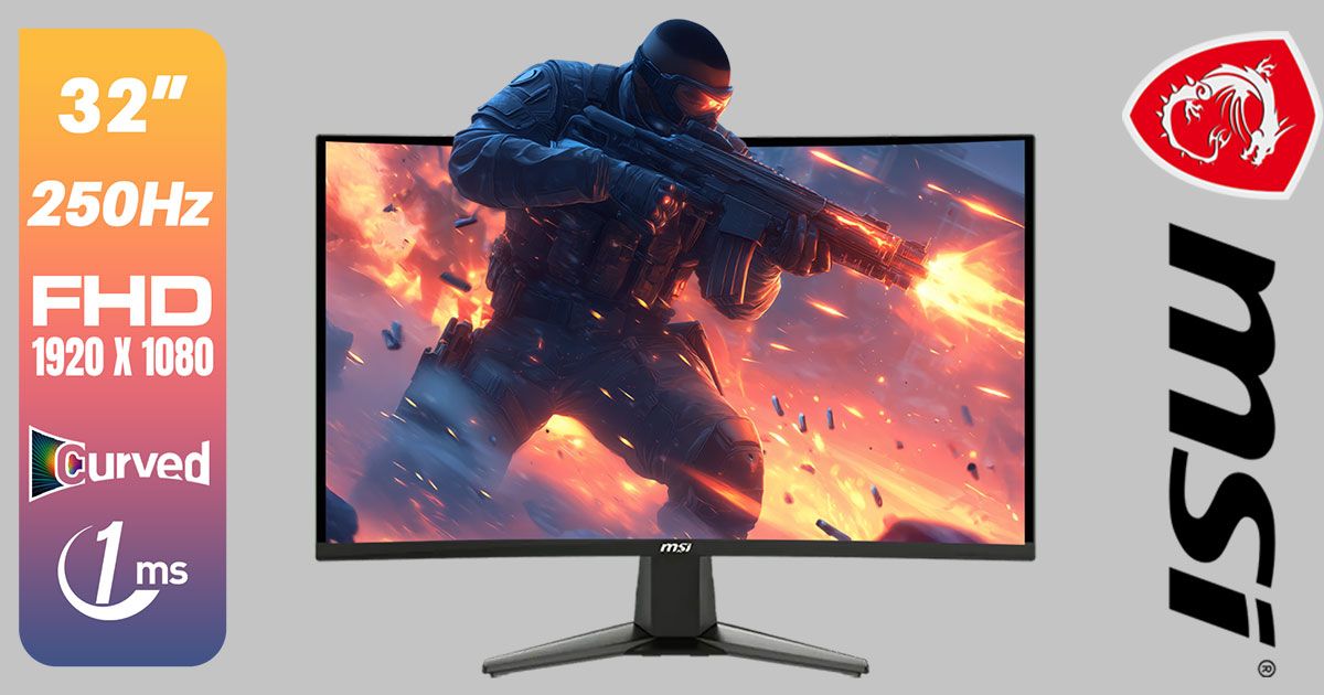 MSI MAG 32C6X 31.5" FHD 250Hz Gaming Monitor | Evetech
