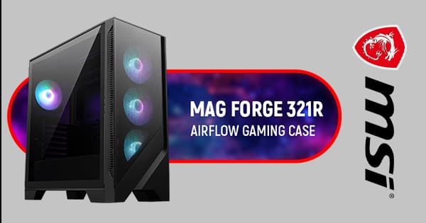 MSI Mag Forge 321R Airflow PC Case - Enhance Your Build