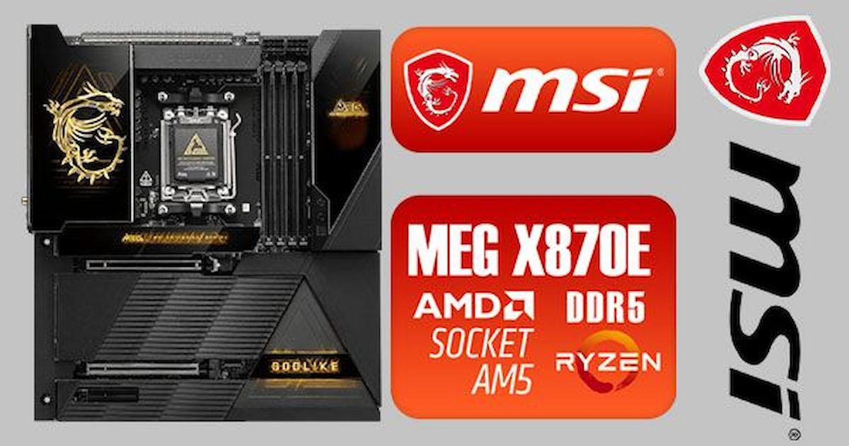 MSI MEG X870E GODLIKE AM5 E-ATX DDR5 Motherboard