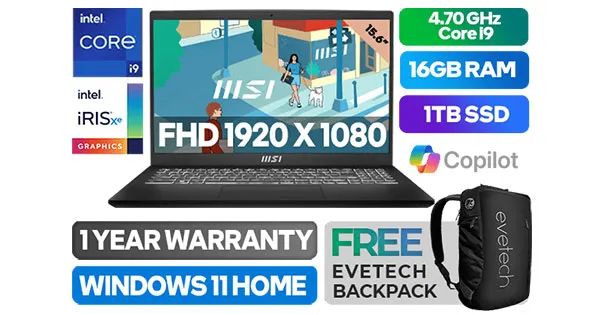 MSI Modern 15 H B13M-030ZA - High-Performance Intel Core i9 Laptop for ...