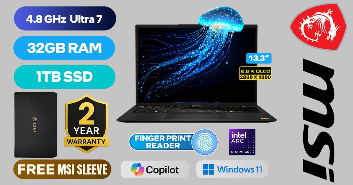 MSI Prestige 13 AI+ 32GB/1TB | Creative Ultrabook