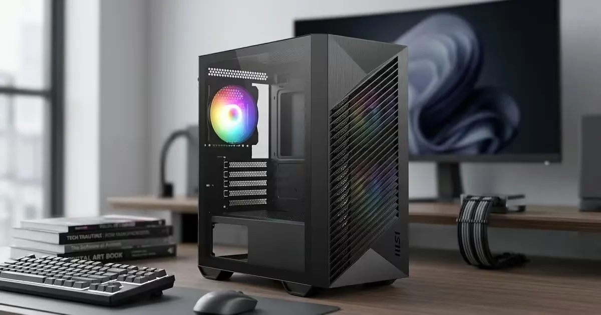 MSI Pro Forge M050A Mini Tower Gaming Case with RGB Fans | Evetech