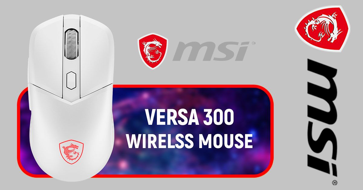 MSI VERSA 300 Wireless Gaming Mouse — 8000 DPI, Bluetooth | Evetech