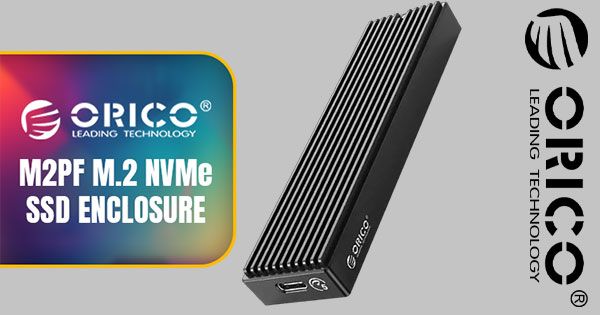ORICO M2PF M.2 NVMe SSD Enclosure - Black | Open Box Discount