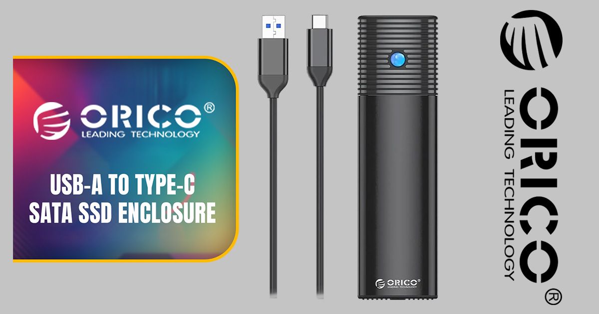 ORICO ORICO-PWM2-BK-BP M.2 SATA SSD Enclosure USB‑C