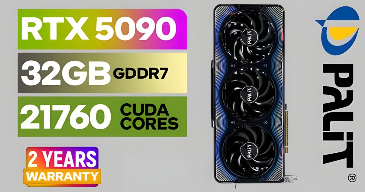Palit GeForce RTX 5090 GameRock 32GB GDDR7 Desktop GPU