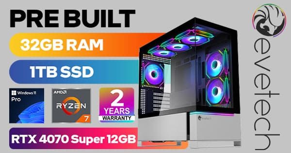 [Pre Built] AMD RYZEN 7 9700X RTX 4070 SUPER Gaming PC | Ultimate ...