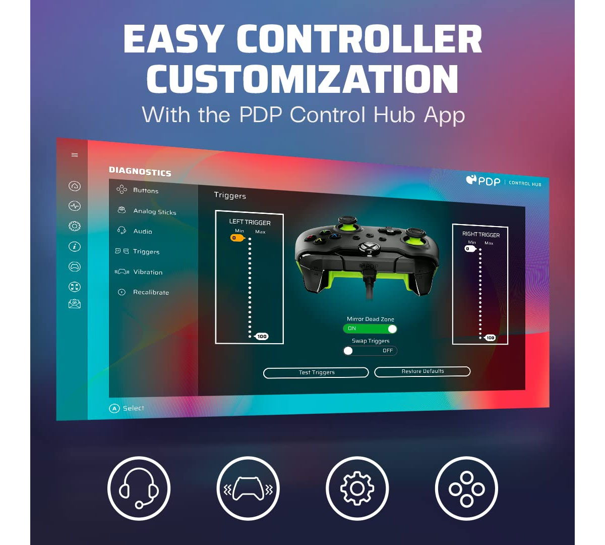 PDP Gaming Wired Xbox Controller - Electric Black - Best Deal - South ...