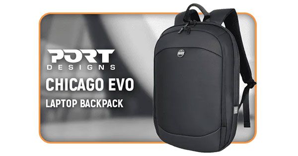 Buy Port Designs Chicago Evo Expandable Backpack - Black | Stylish ...