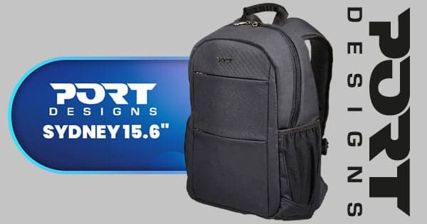 Port Designs Sydney 15.6 Inch Black Backpack - Stylish & Functional