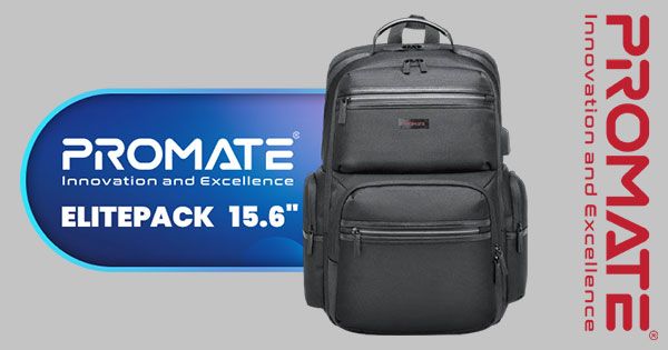 Promate ELITEPACK-PRO 15.6" 34L Laptop Backpack