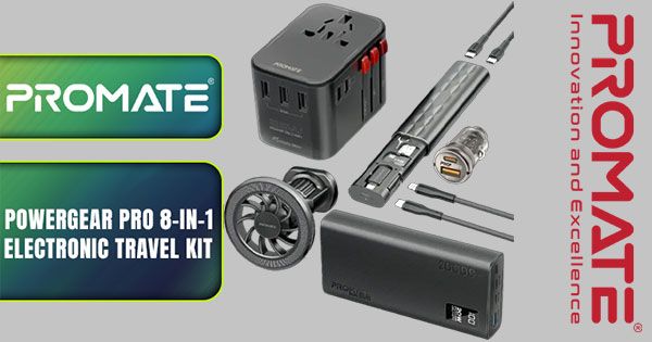 Promate POWERGEAR-PRO 20000mAh 8-in-1 Travel Power Kit