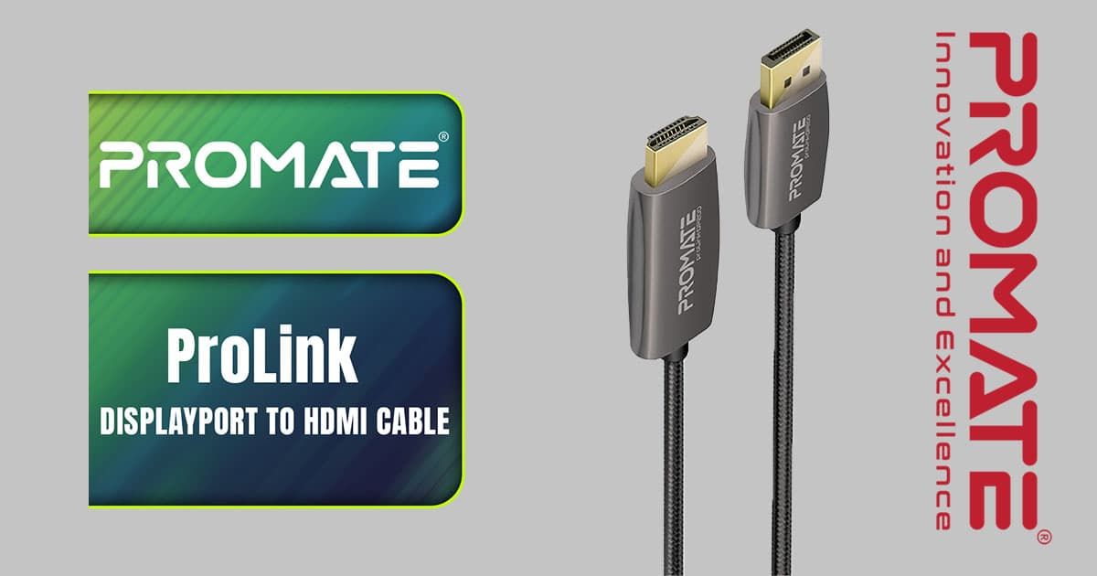 Promate ProLink-DP200 2m DisplayPort to HDMI Cable 4K60