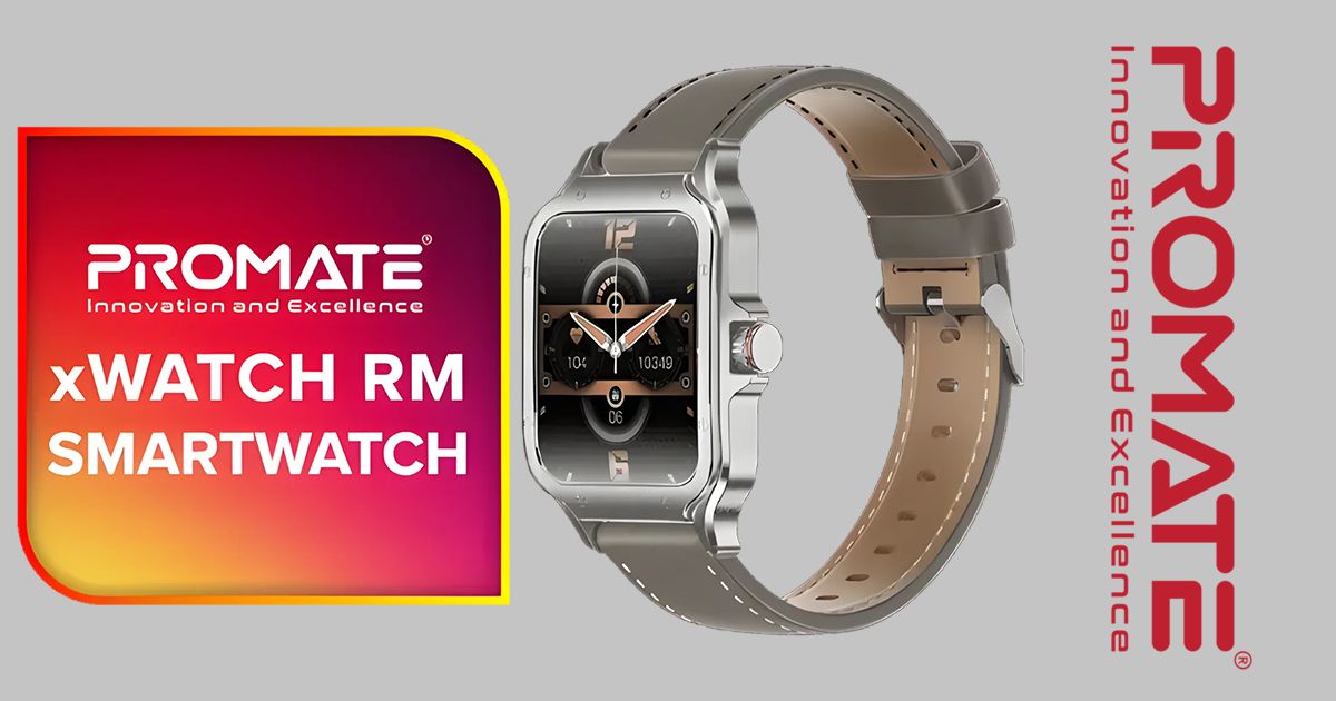 Promate xWatch RM 1 Silver Smartwatch - 1.78" Fitness Tracker
