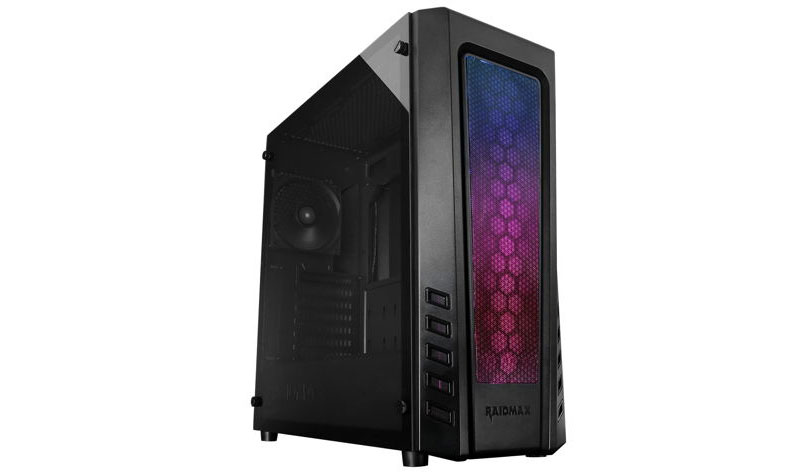 Raidmax Zeta RGB Tempered Glass Gaming Case Black