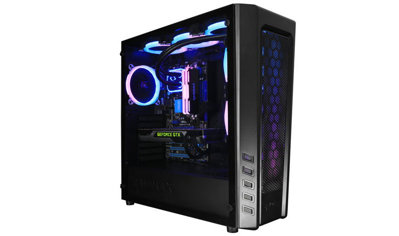 Raidmax Zeta RGB Tempered Glass Gaming Case Black