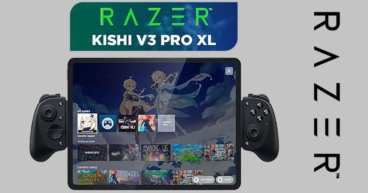 Razer Kishi V3 Pro XL – Full-Sized Tablet Gaming Controller