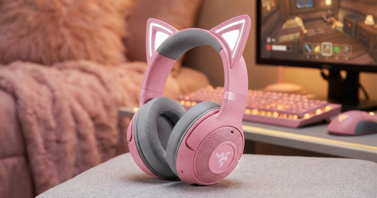 Razer Kraken Kitty V2 Quartz Bluetooth Gaming Headset | Evetech