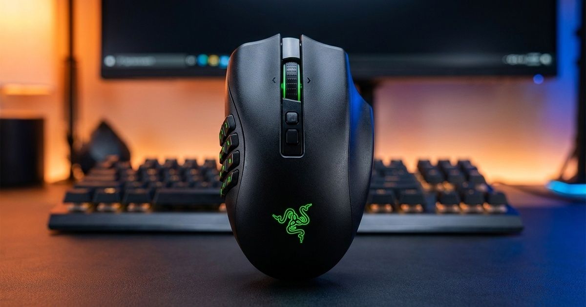 Razer Naga V2 Pro Wireless Mouse — 20K DPI, Interchangeable Buttons ...