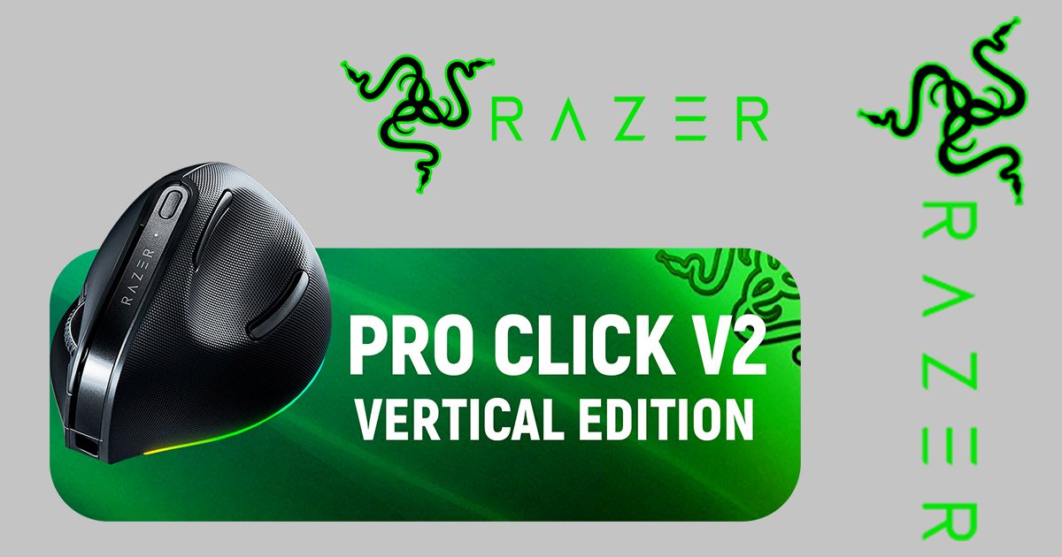 Razer Pro Click V2 Vertical Edition Wireless Ergonomic Mouse