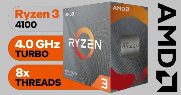 AMD RYZEN 3 4100 Processor | High Performance CPU for Gaming & Productivity