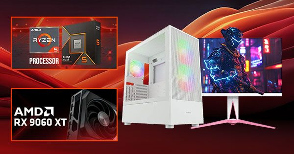RYZEN 5 9600X RX 9060 XT Gaming PC | DDR5 16GB