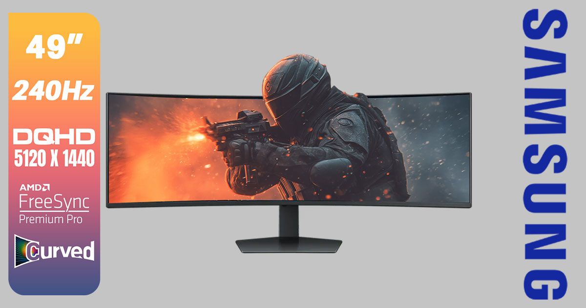 SAMSUNG 49 Inch Odyssey G9 Curved Gaming Monitor - Ultimate Gaming ...