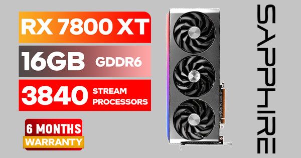 Sapphire Nitro+ AMD Radeon RX 7800 XT 16GB GDDR6 - Open Box