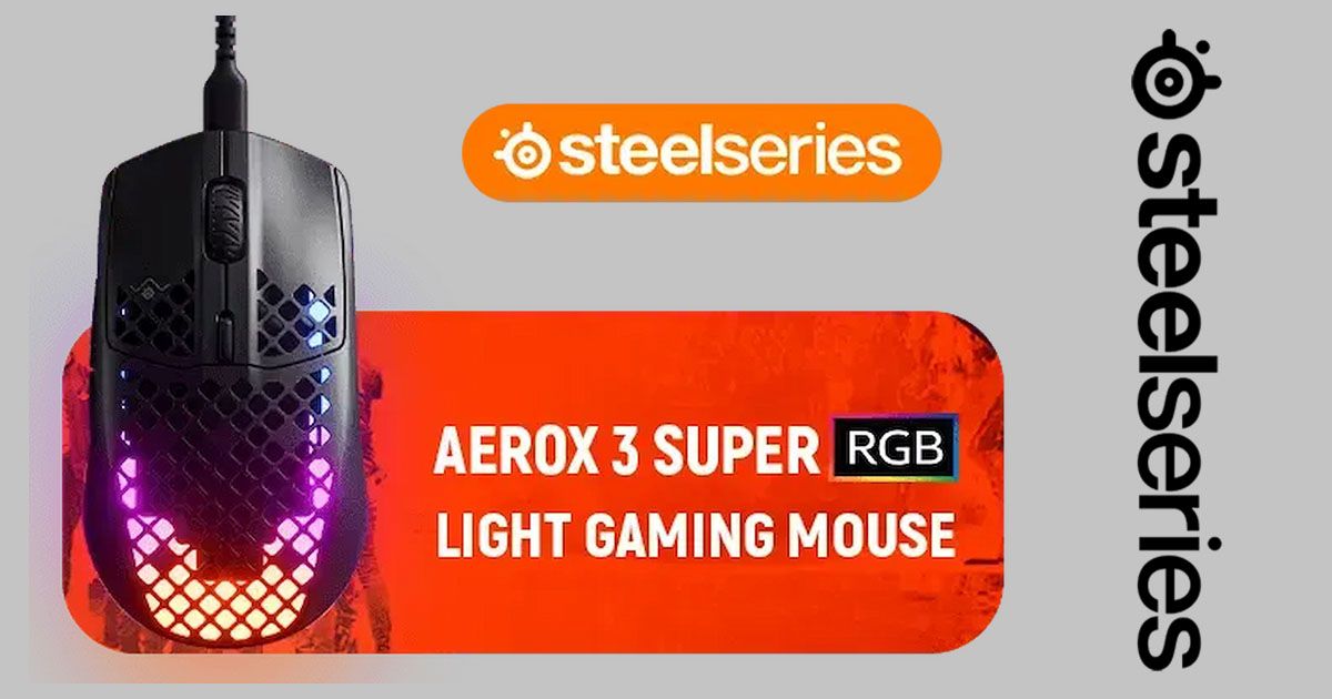 SteelSeries Aerox 3 2022 Gaming Mouse - Lightweight & Responsive | Buy Now