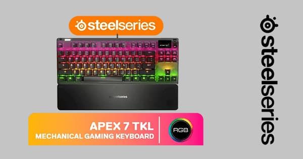 Buy SteelSeries Apex 7 TKL Mechanical Keyboard - Red Switch | Open Box Sale