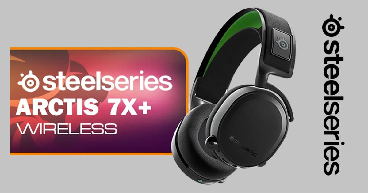 SteelSeries Arctis 7X+ Wireless Gaming Headset — Lossless, 38Hr