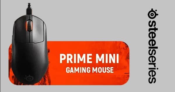 SteelSeries Prime Mini Gaming Mouse — 61g, TrueMove Pro, 18000 CPI