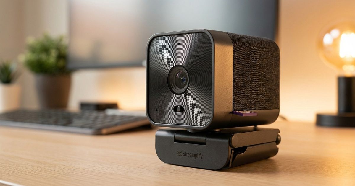 [OPEN BOX] Streamplify Cam G 1040p QHD Webcam with Smart Dial | Evetech