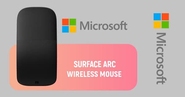 Surface Arc Mouse - Black - Stylish & Portable Wireless Mouse