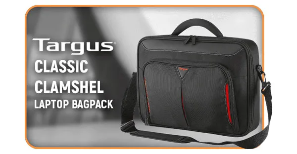 Targus Classic 14" Clamshell Case - Black/Red