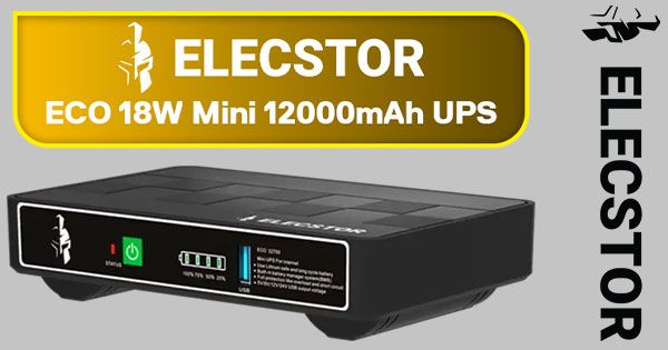 TITAN Elecstor DC UPS Router Power Bank - Reliable Power Backup